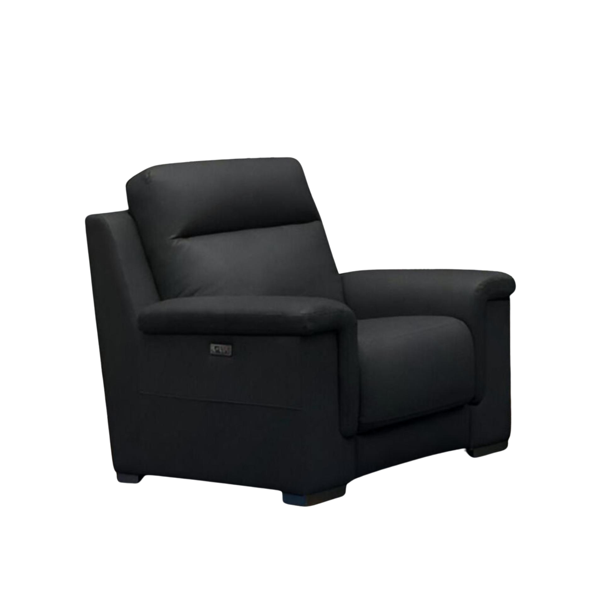 Klaussner Palermo Power Recliner Chair in Black with USB Port – Comfort ...