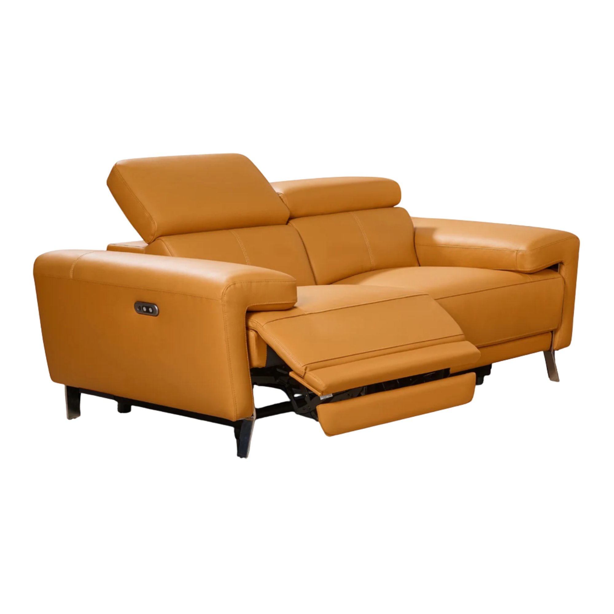 Klaussner Aura Leather Power Recliner Sofa and Loveseat – Comfort ...